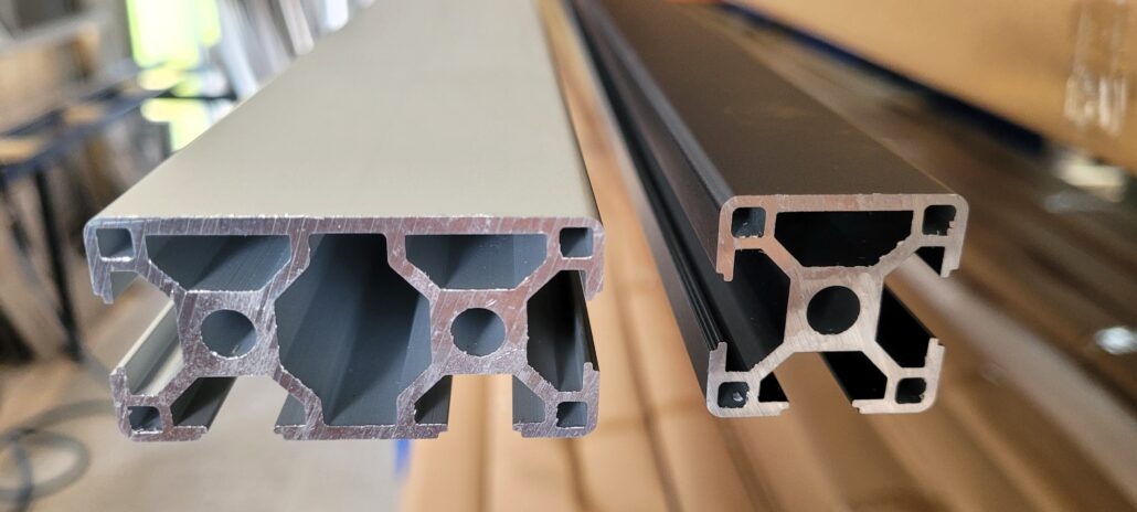 Profile 30x30 - 8mm 3-slot Anodised Black - GAP Engineering