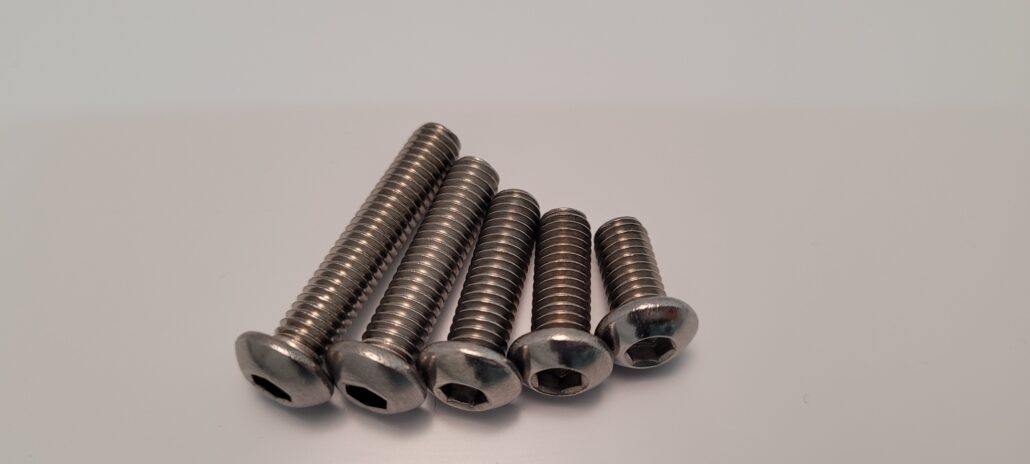 Stainless button head cap screw Bolt M10x20 (bag of 10) - GAP Engineering