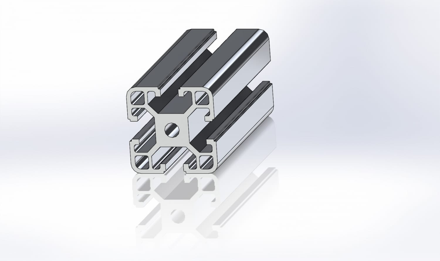 Profile 40x40 - 8mm slot Anodised Clear - GAP Engineering